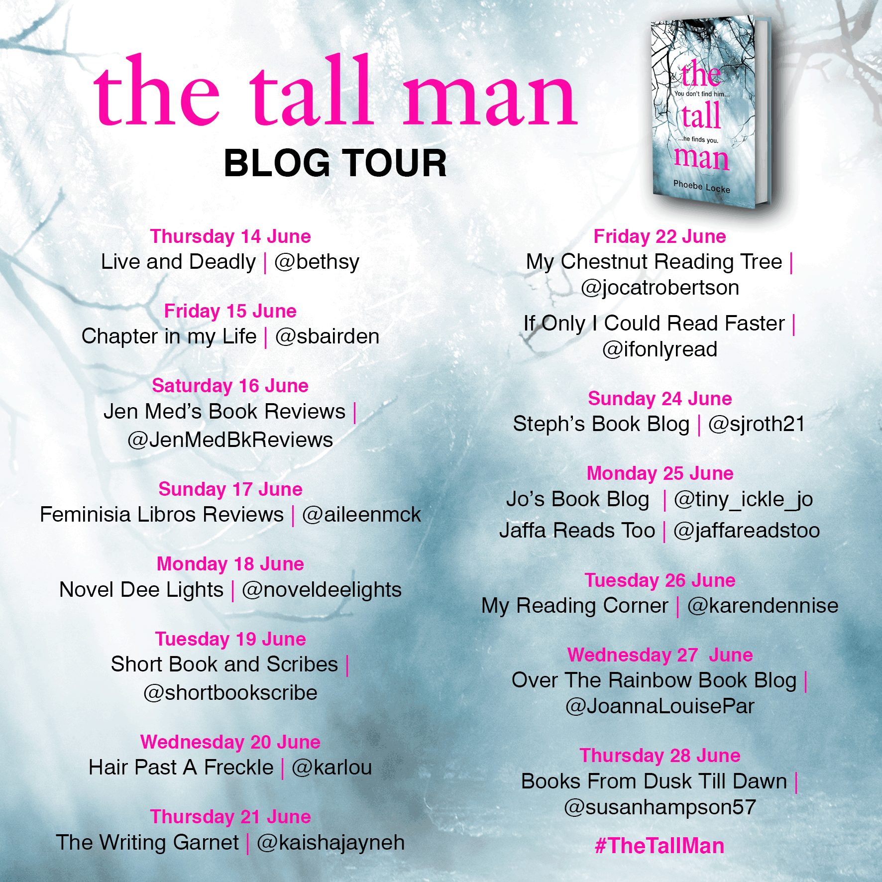#BlogTour #giveaway The Tall Man by Phoebe Lock. #TheTallMan ...